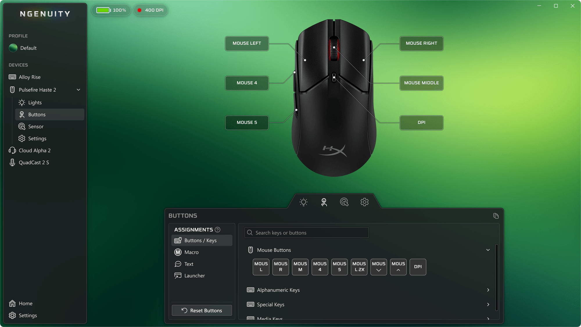 HyperX NGENUITY-Software – HyperX DE