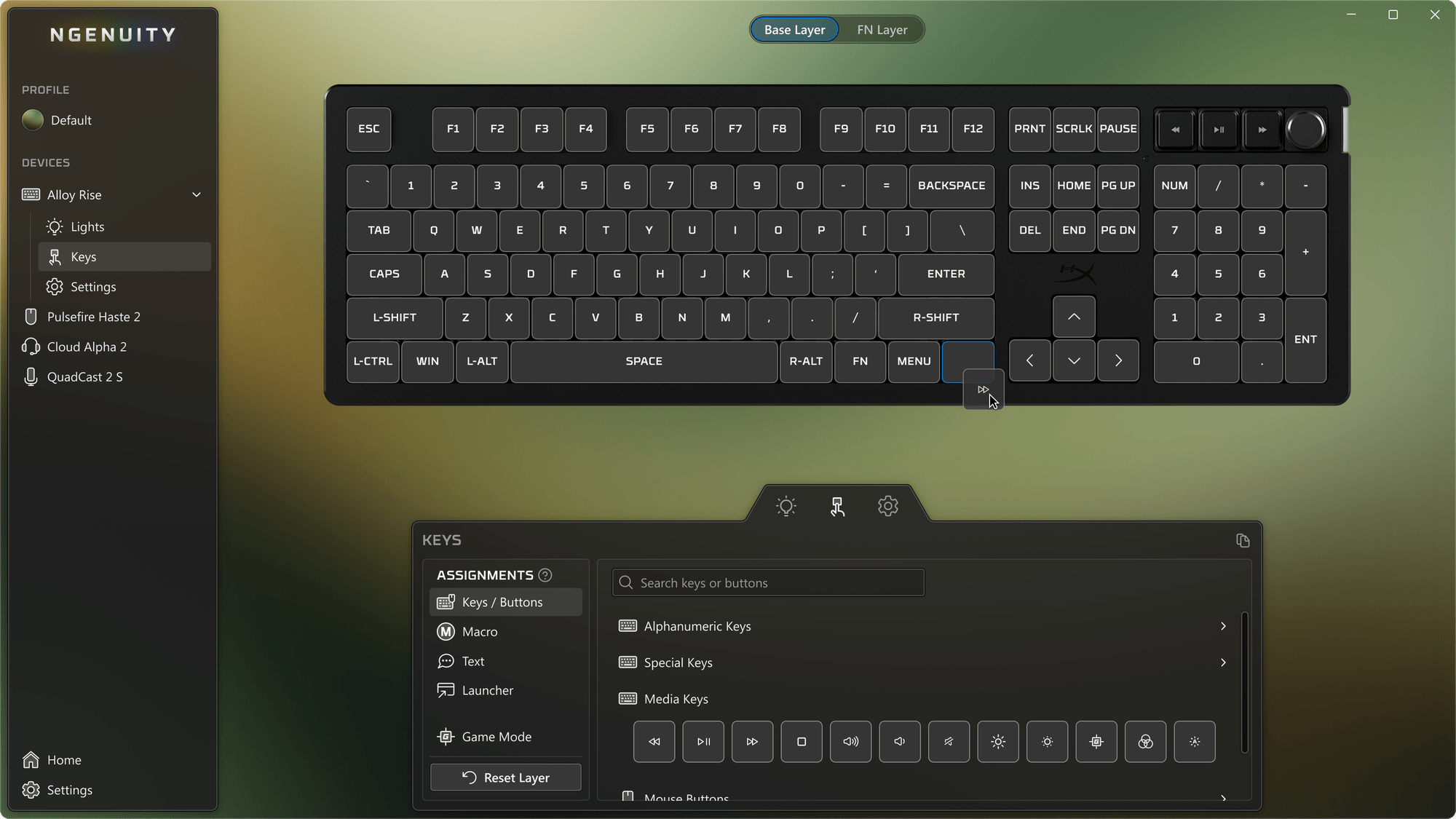 HyperX NGENUITY-Software – HyperX DE
