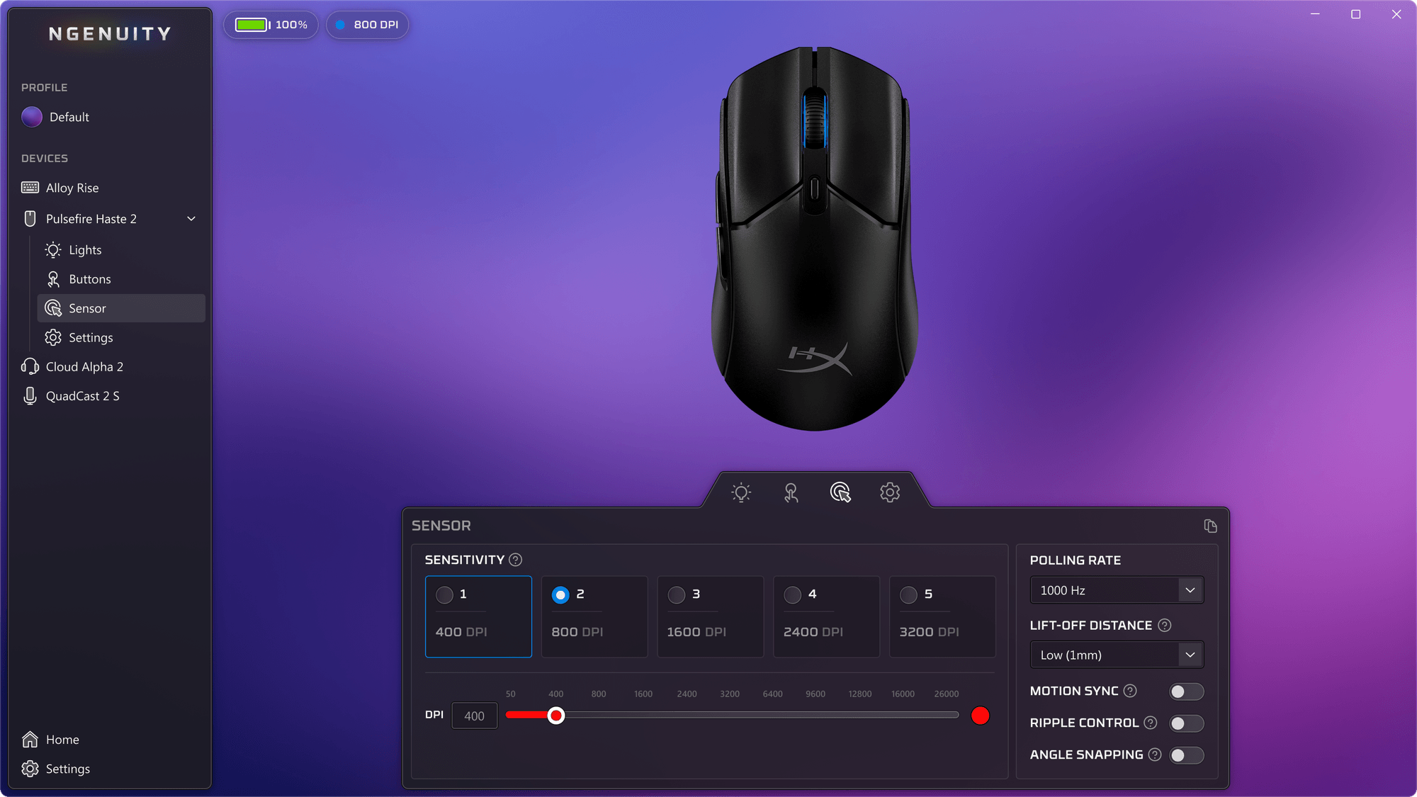 HyperX NGENUITY-Software – HyperX DE